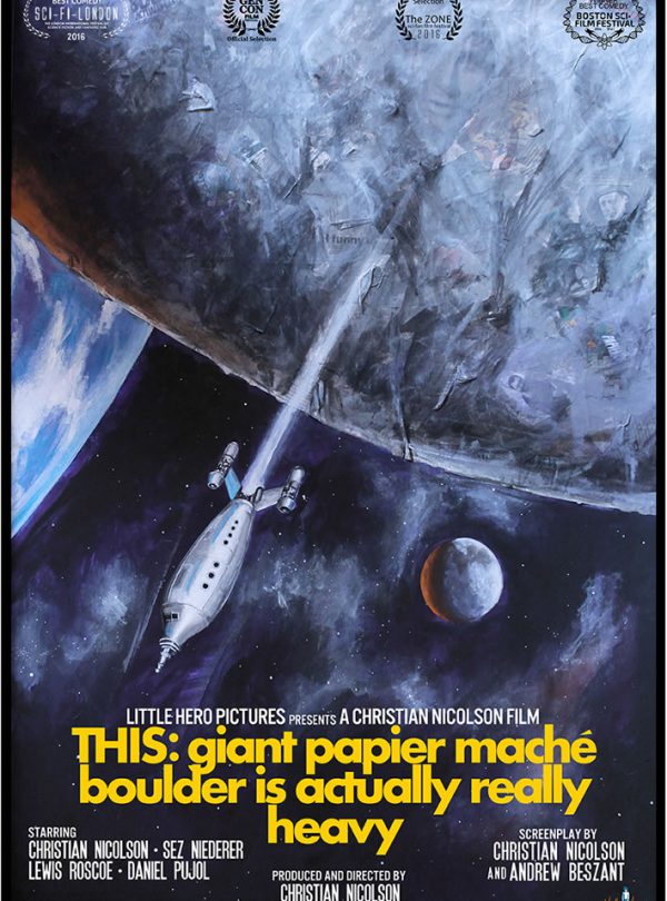 Retro Poster 4 - This Giant Papier Mache Boulder is Actually Really Heavy